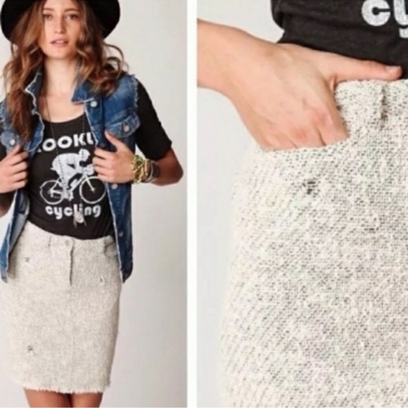 IRO | Skirts | Iro Tweed Karson High Rise Gray Mini Skirt | Poshmark